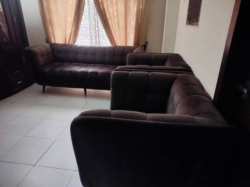 dark grey 5 seater sofa set - Sofas - 1103687126