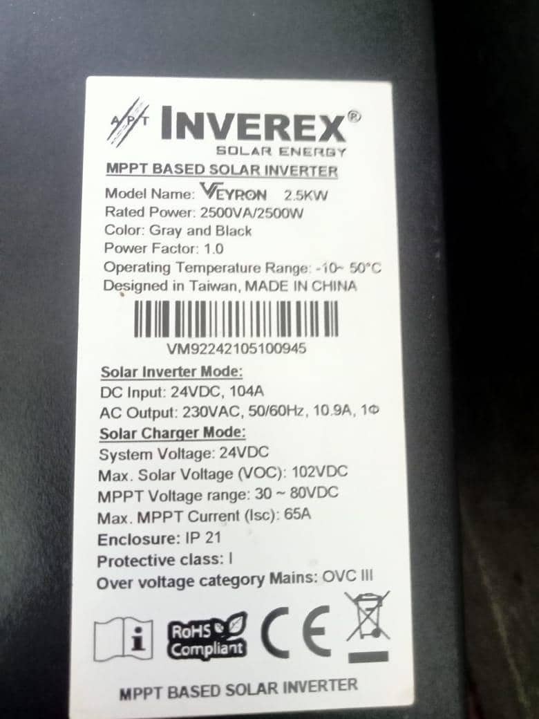 inverex 3KW Inverter Hybrid - Solar Inverter - 1103711141