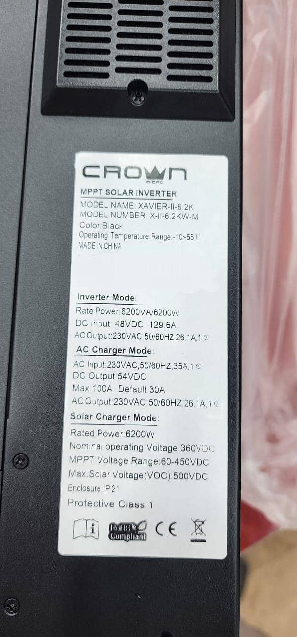 crown Xavier 6.2 - Solar Inverter - 1103722133