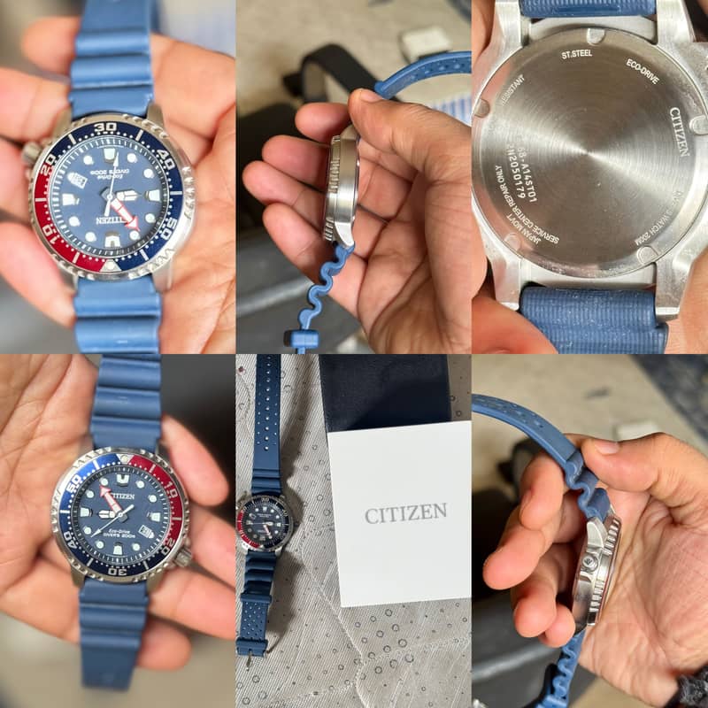 Brand New Citizen Promaster Pepsi Dive Eco-Drive - Smart Watches ...