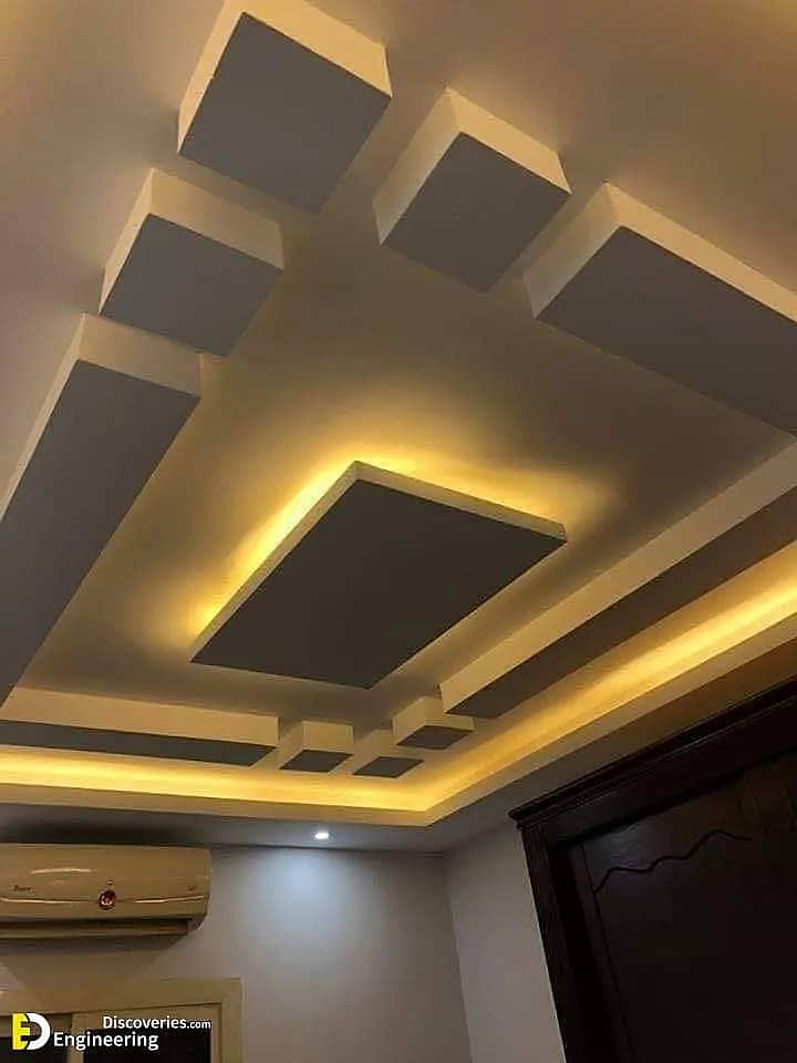 Fall Ceiling | Wall Moulding | border Gola | Plastic of Paris Ceiling ...
