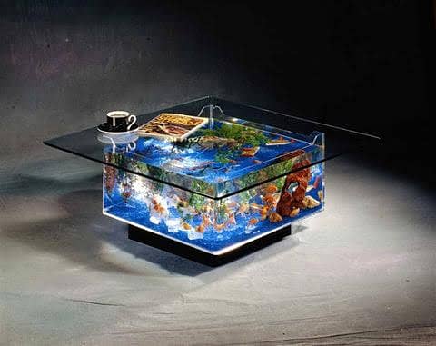 center table fish aquarium - Showpieces - 1104650113