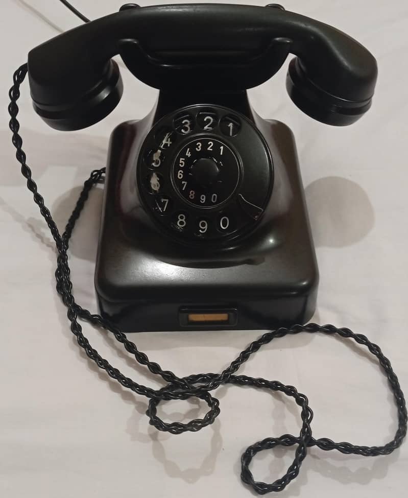 Antique Rotary Dial Telephone Set – Classic Vintage Collectible ...