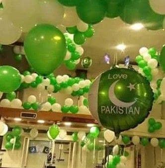 14 August balloon decorations / independence day / balloon decor ...
