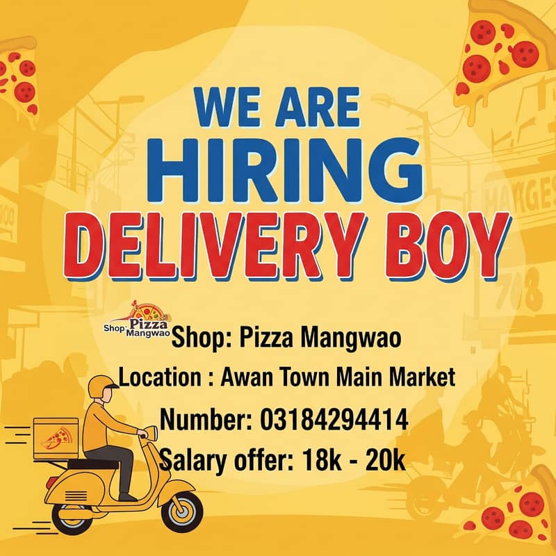 Delivery Boy | Bike Rider Job | Bike Rider Required Food Delivery ...