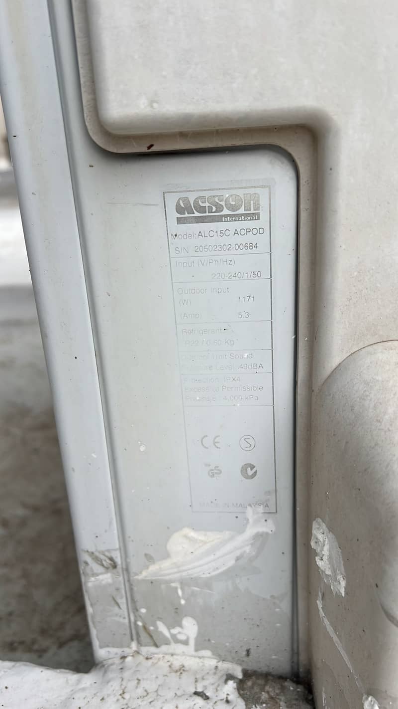 Acson 1 Ton AC (MALAYSIA) - Electric - 1105272910