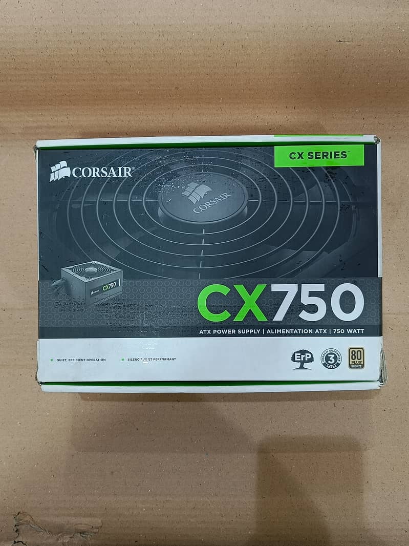 Corsair CX750 Power Supply - Computer Components - 1105365528