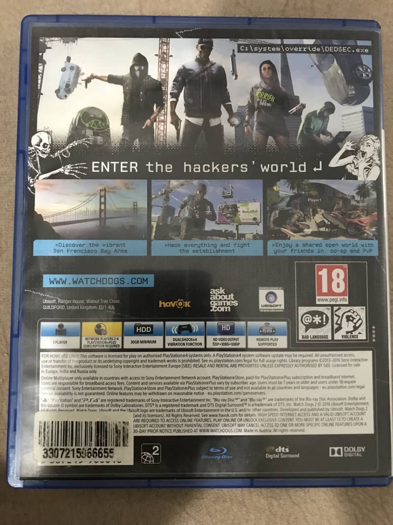 Watch dogs 2 PS4 - Video Games - 1105408436