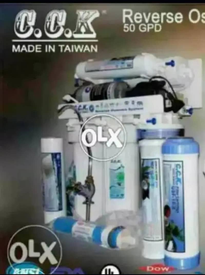 CCK & Fluxtec RO Reverse Osmosis Water Filter System 5 Stage Taiwan ...