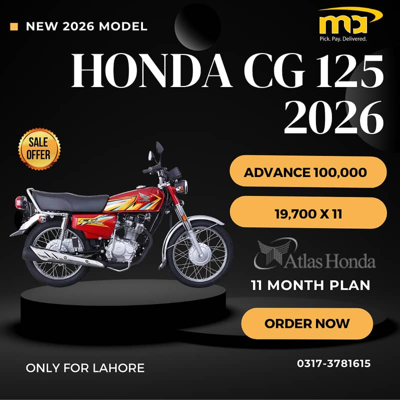 Honda CG 125 2026 On Easy Installments - Standard - 1105856526