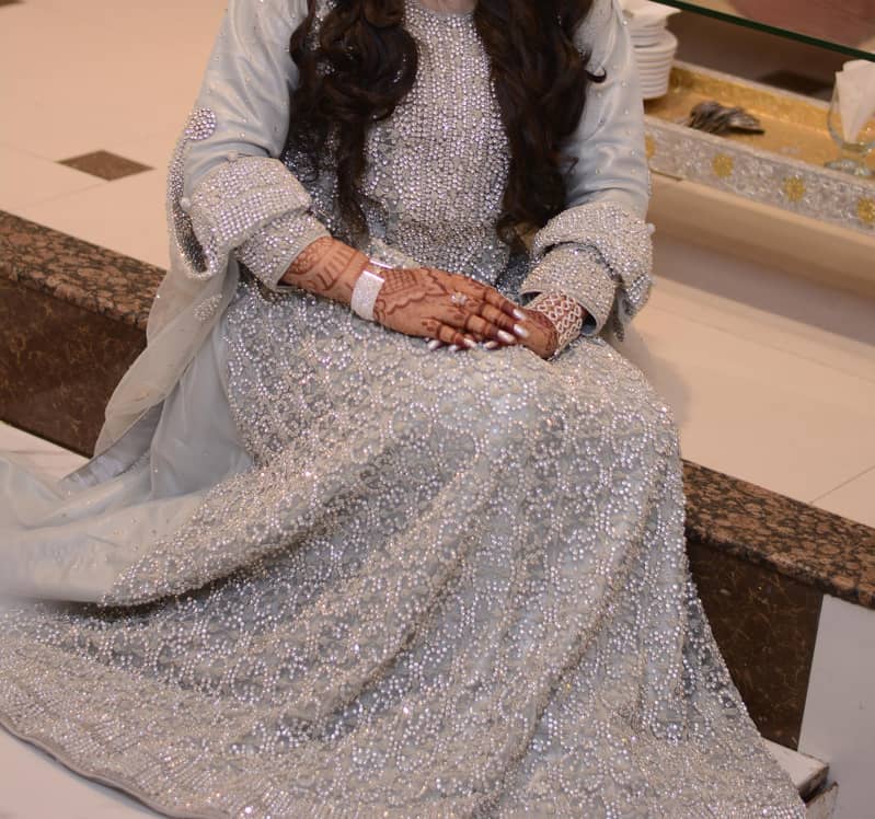 Fancy grey Maxi / Bridal Maxi / Party wear - Bridals - 1105881198