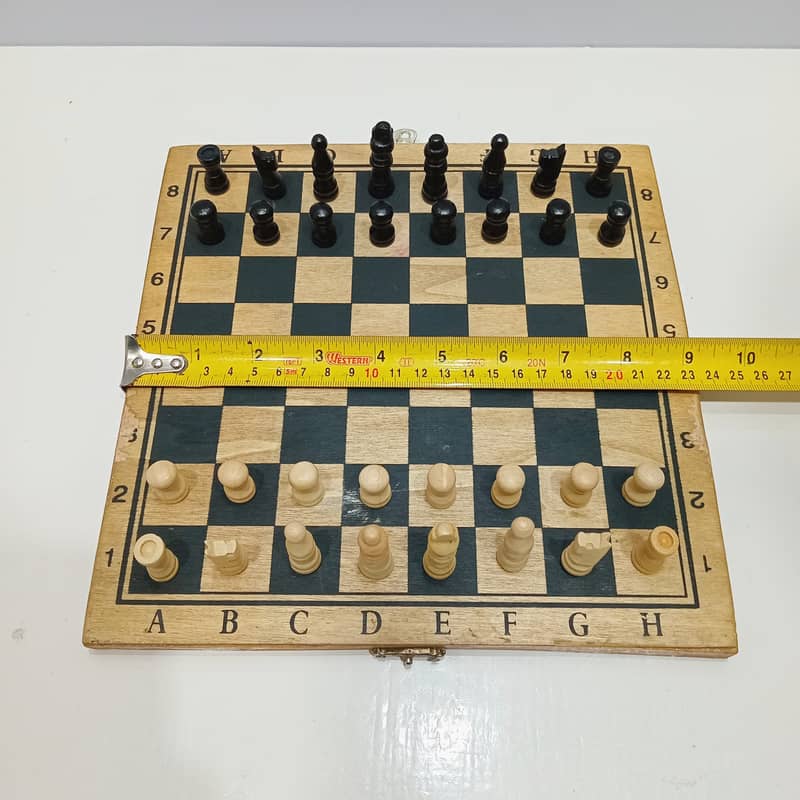 Classic Wooden Chess Set, 1.5” Kings & 9x9 Folding Board - Sports ...