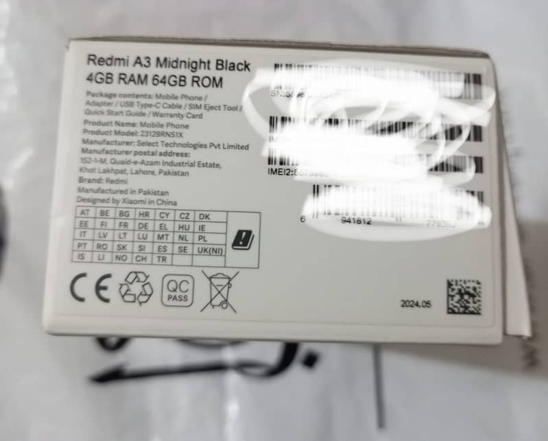 Redmi A3 black colour 4/64 - Mobile Phones - 1105980725