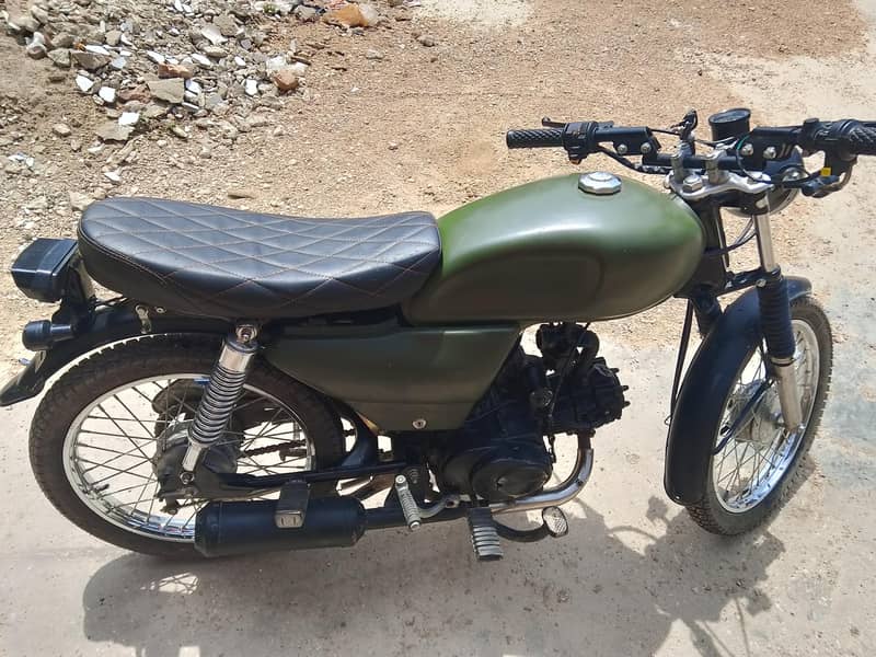 cafe racer with self start 100 cc used bike - Standard - 1106227904