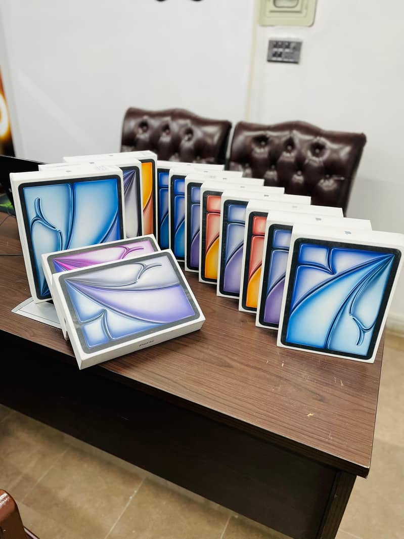 APPLE IPAD AIR 7TH GEN M3 CHIP 128GB 13" BLUE GRAY STARLIGHT PURPLE ...