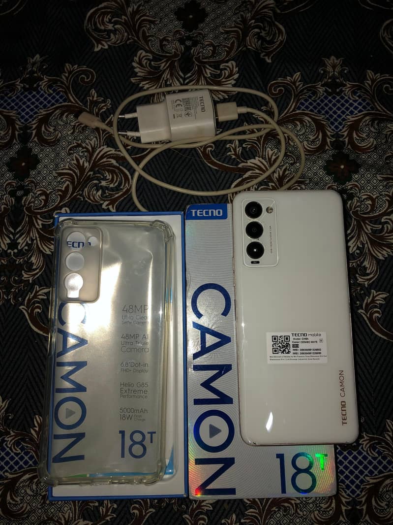 tecno camon 18t complete box - Mobile Phones - 1106118925