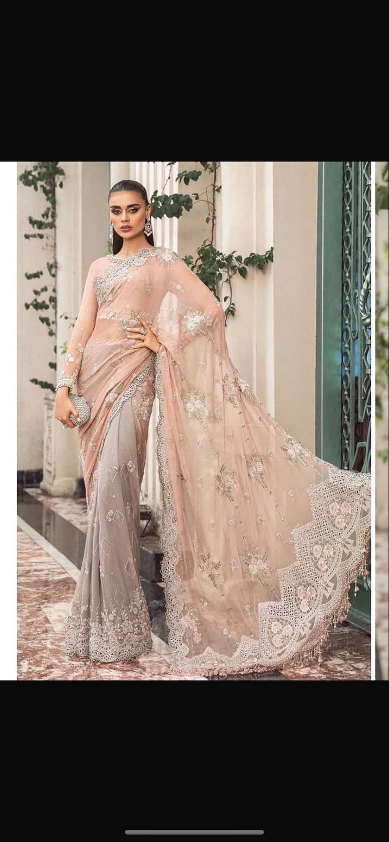 Maria B Stiched Saree. - Eastern - 1106303355