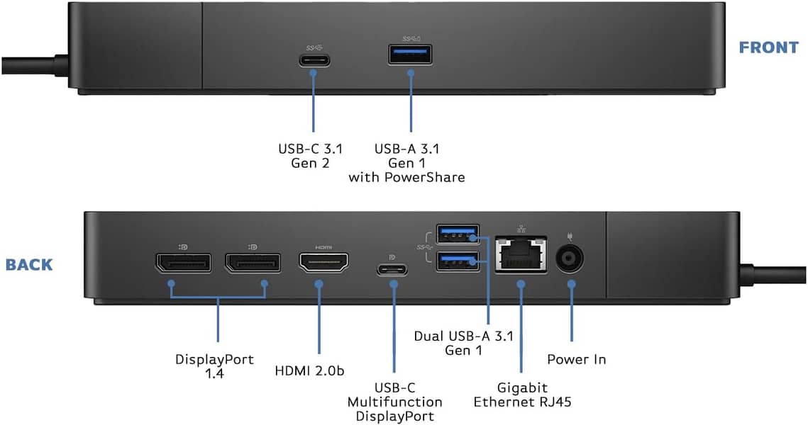 Dell Dock, Type C Dockting Station, Thunderbolt, USB Displaylink Dock ...