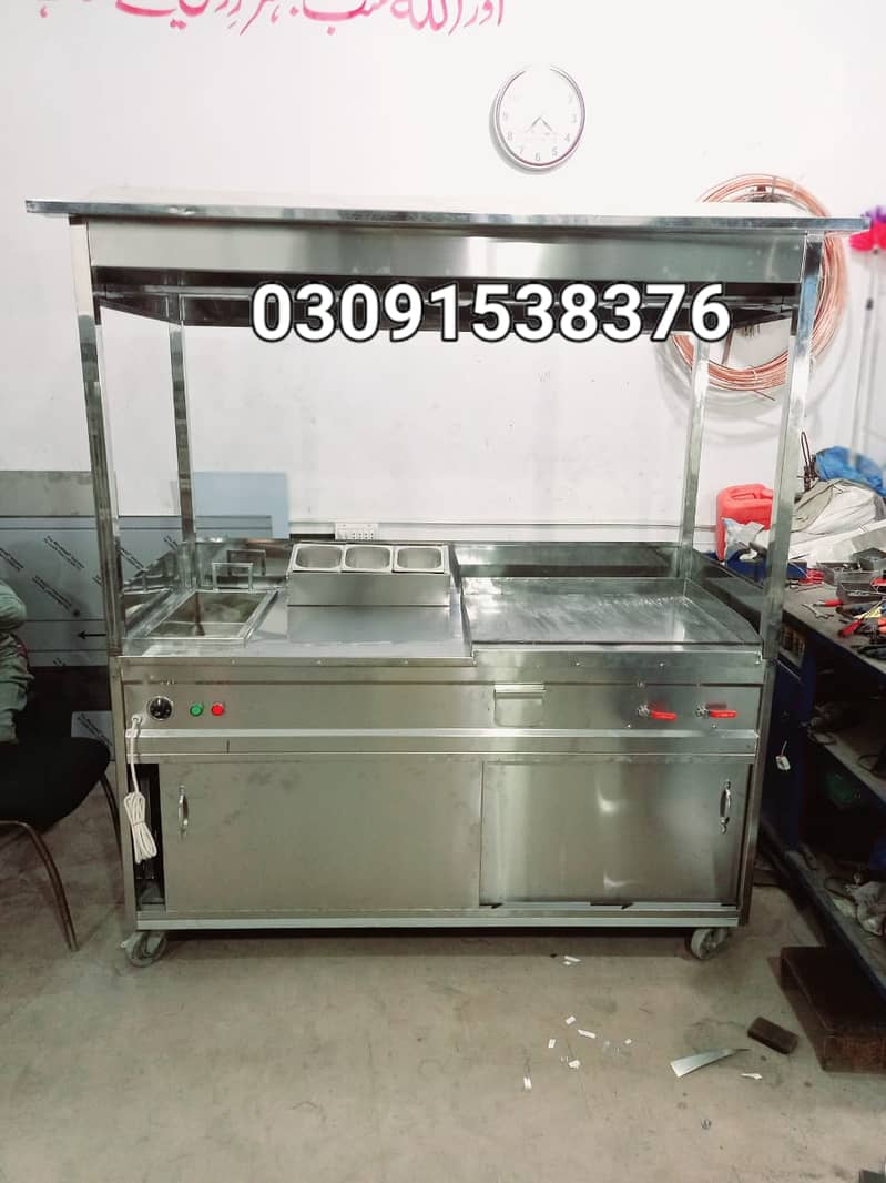 Burger counter / shawarma counter / steel counter / fast food counter ...