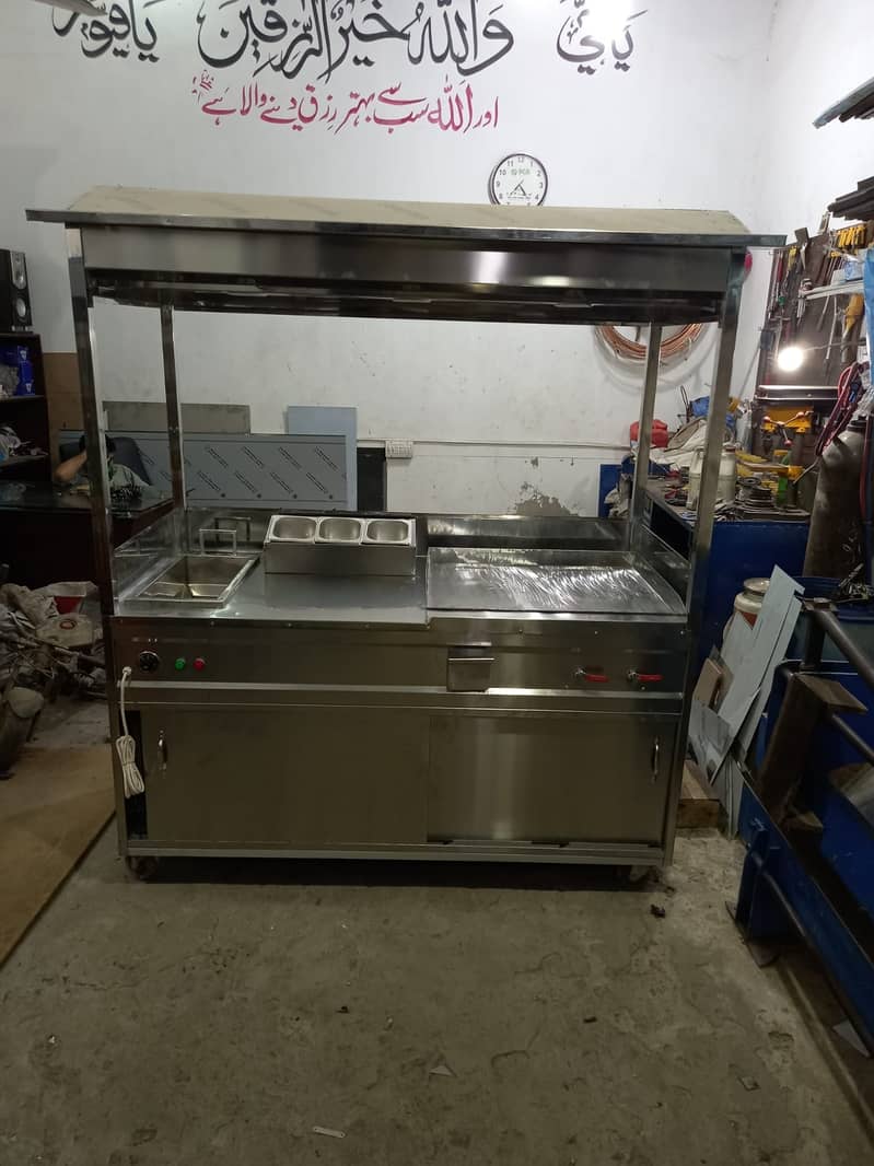 Burger counter / shawarma counter / steel counter / fast food counter ...