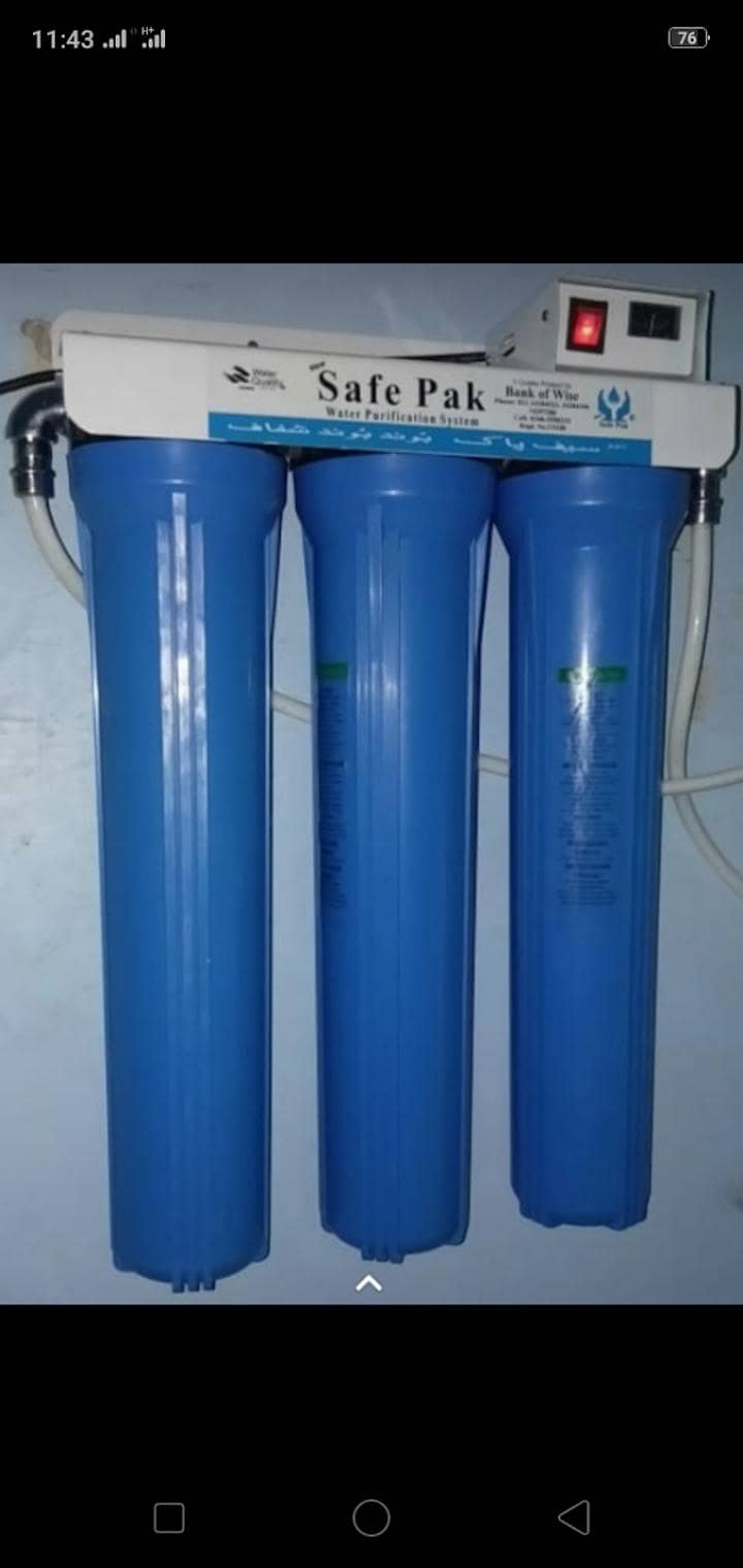 New Safe Pak Triple Stage Water Purification System with UV Lamp 9 ...
