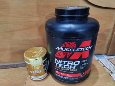 MuscleTech Whey Gold (1.4kg Left) + Kevin Levrone Creatine — Original ...
