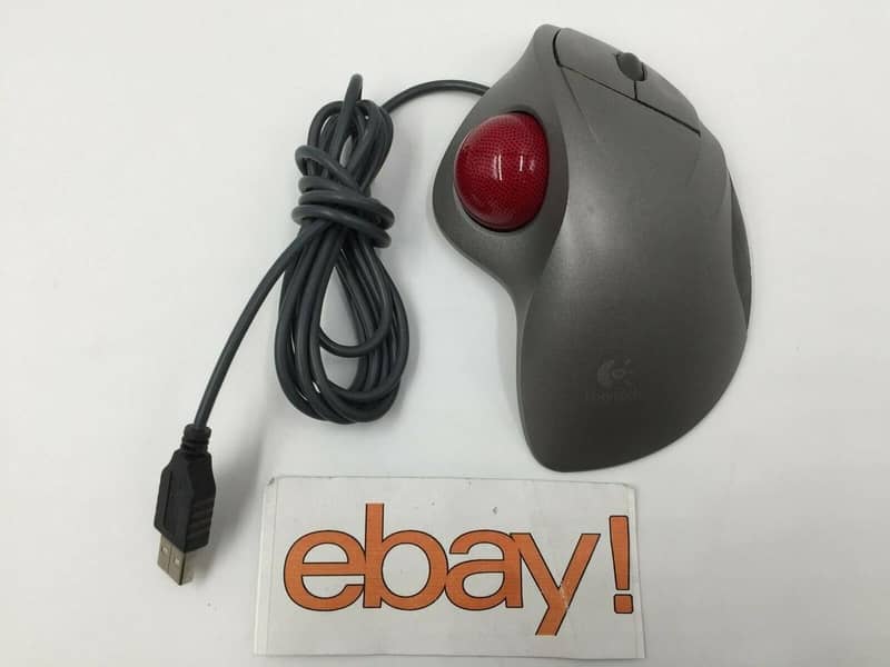 Logitech T-BB18 Classic TrackMan Trackball Mouse Ergonomic - Computer ...