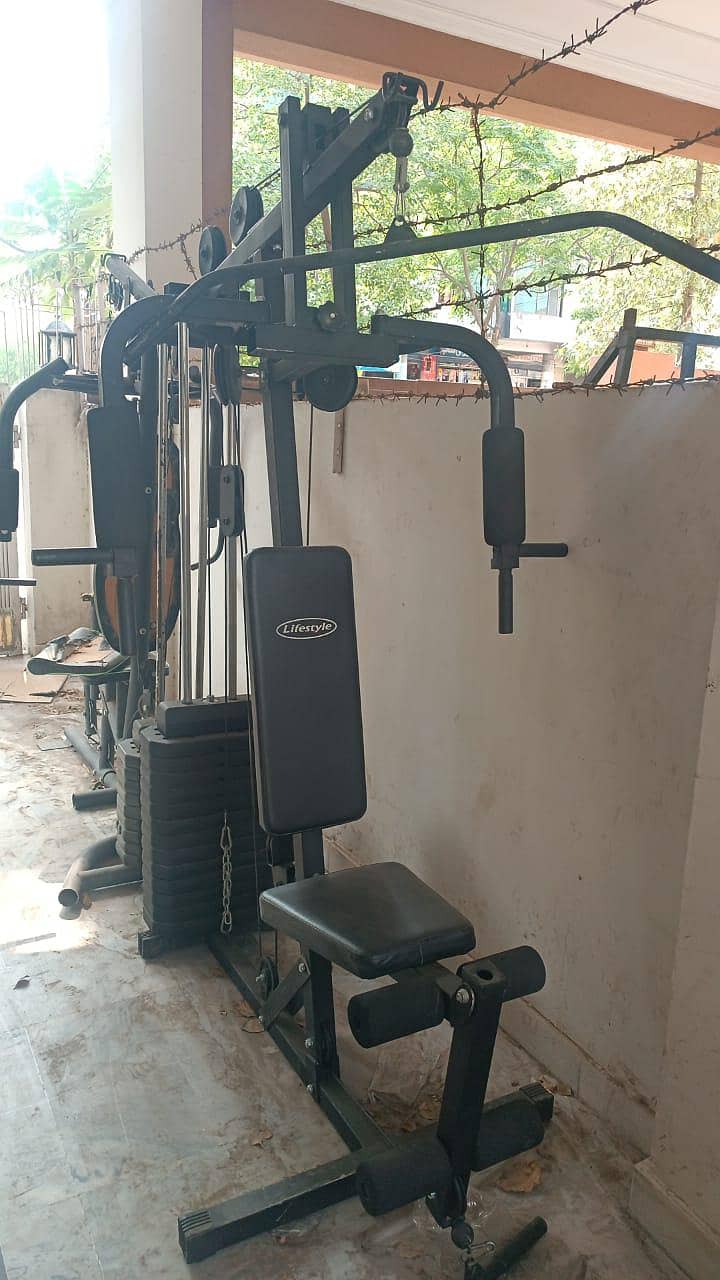 home gym multi station chest machine butterfly body building exercise ...