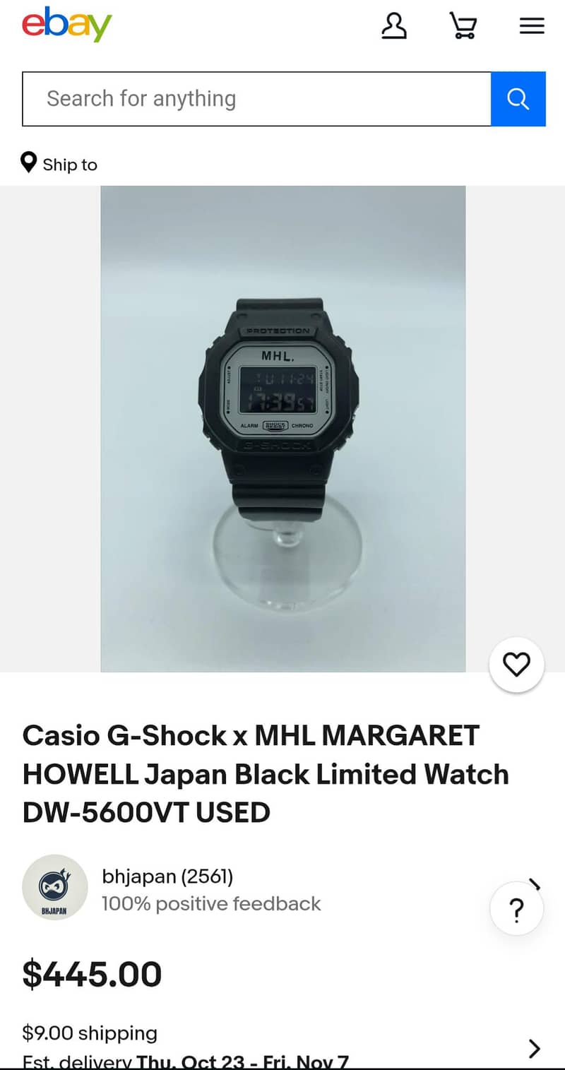 Casio G-Shock DW-5600VT MHL Collab. seiko citizen omega tissot ...