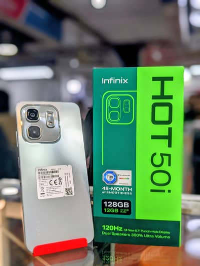 INFINIX HOT 50i 6/128 8 MONTH WARRANTY COMPLETE BOX MINT CONDITION ALL ...