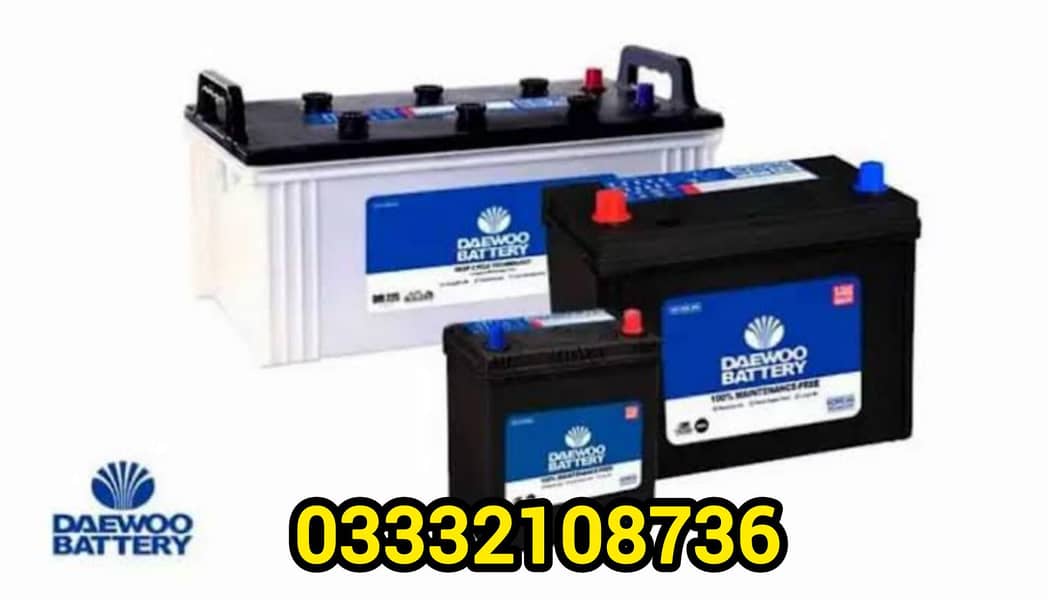 Daewoo Maintenance free battery One year Replacement - Batteries ...