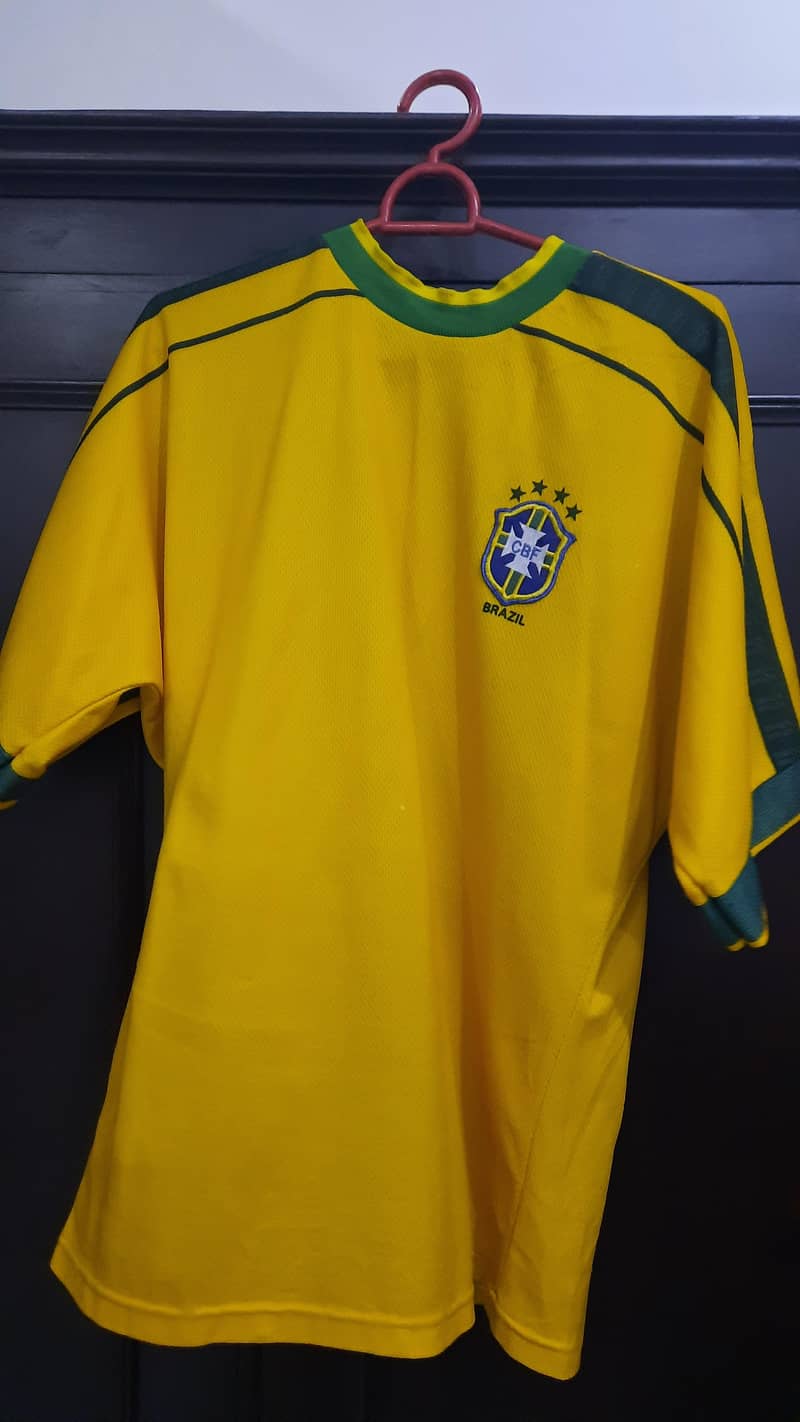 Vintage Brazil R9 1998 World Cup Jersey 4 Stars CBF Football Shirt ...