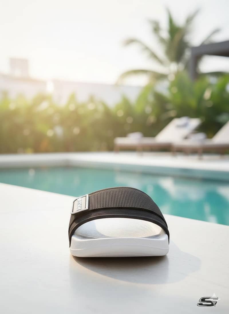 Skechers HYPER BURST™ Recovery Slide | White Cloud Comfort Slipper ...