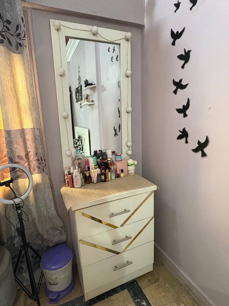 single bed almari dressing and mattres - Beds - 1106969425
