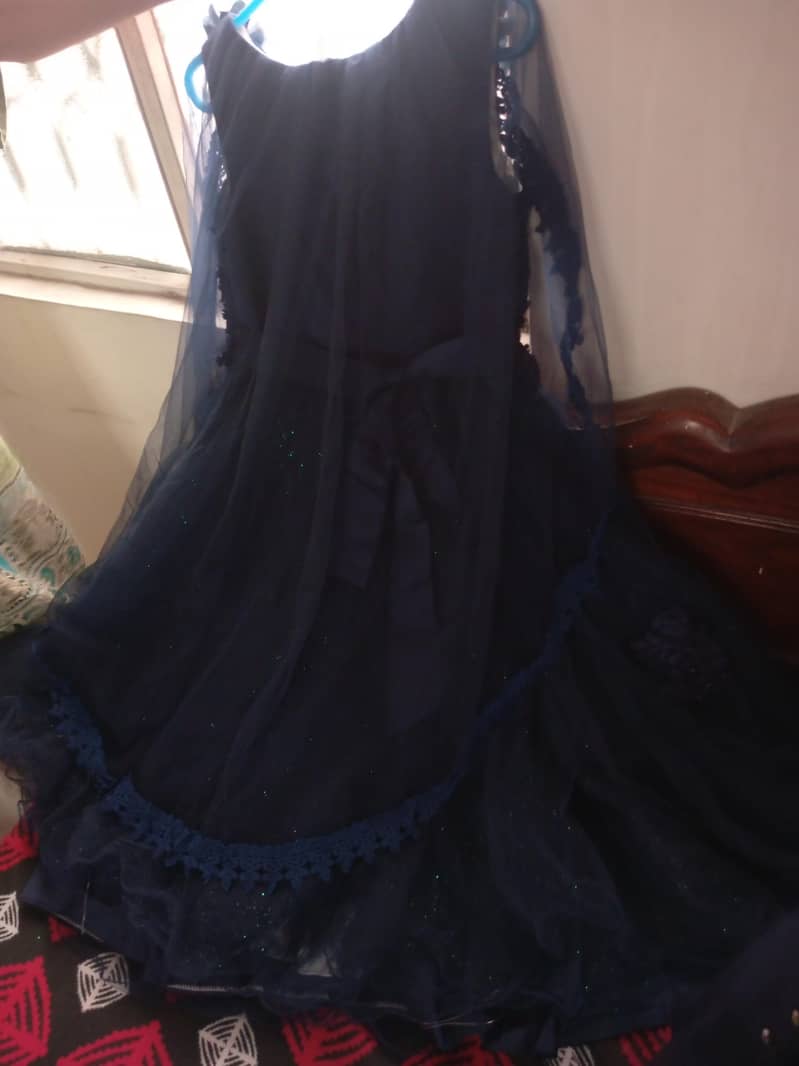 Royal Blue colour Cinderella frock - Kids Clothes - 1107044049