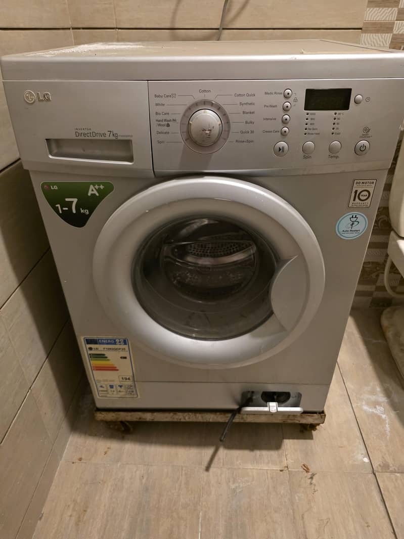 LG Front Load Washing Machine 7-Kg hardly used - Washer & Dryer ...