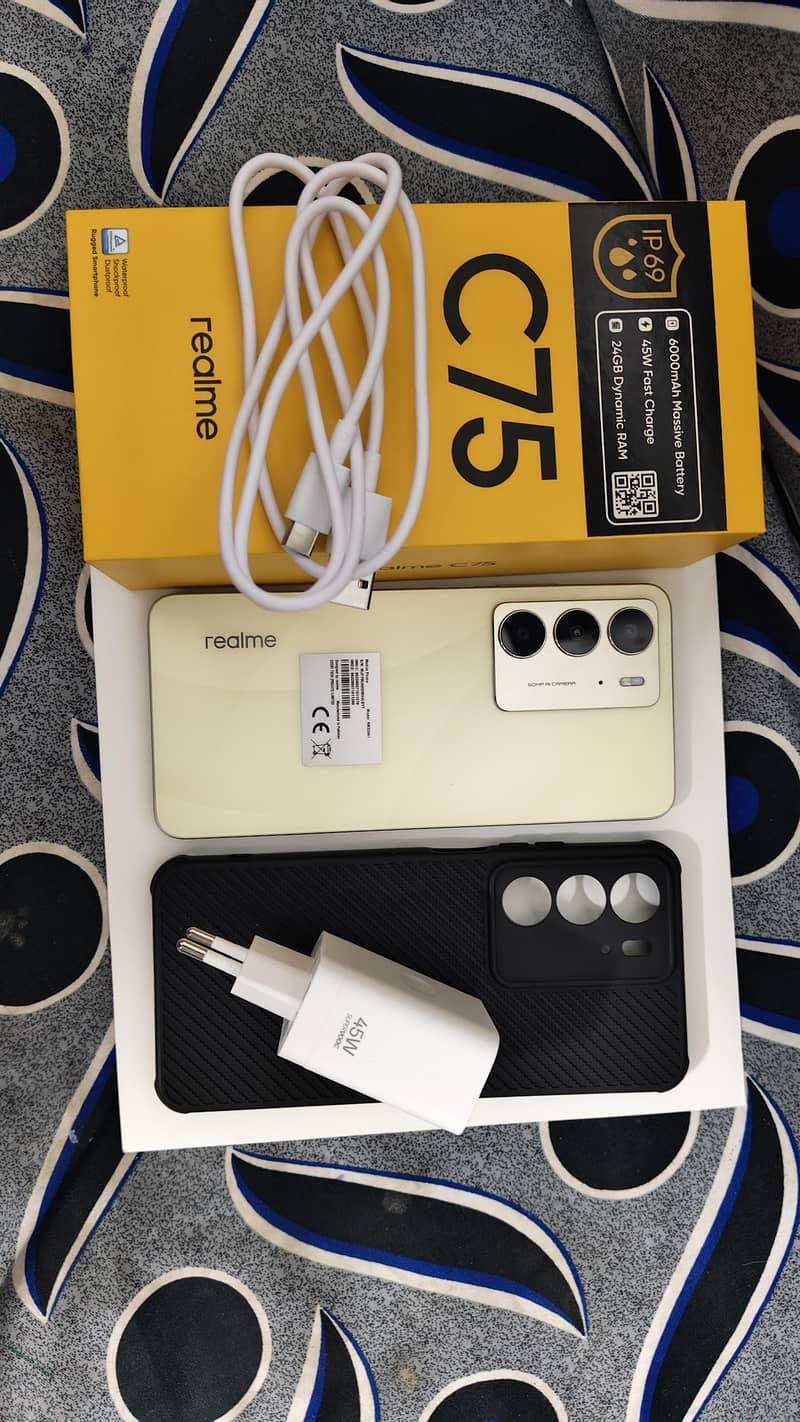 Realme C75 8GB, 256GB ( 1 Week Used ) Complete Box 45W Charger with fr ...