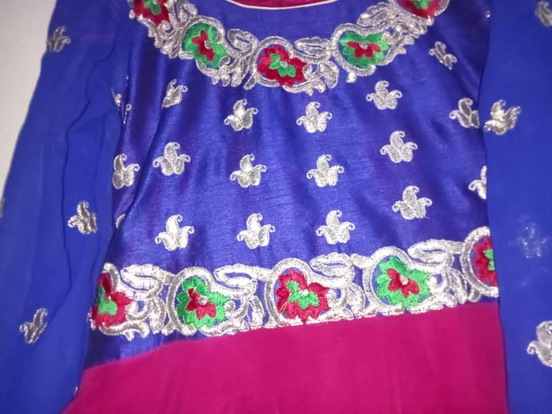 MULTI COLORED SHAFON LONG FROCK - Eastern - 1107077355