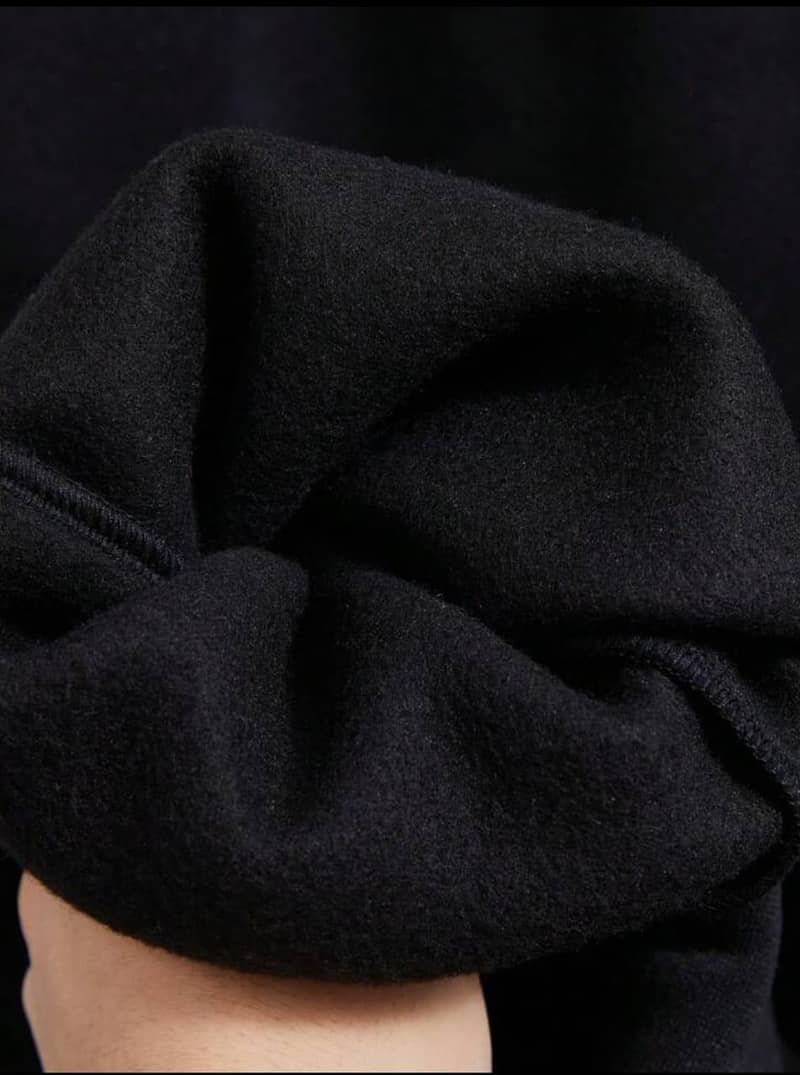 2 Pcs Men's Fleece Plain Zipper Track Suit - Sports Clothes - 1107118227