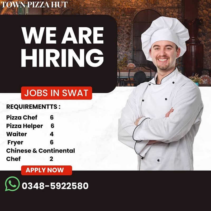 Pizza Chef - Chinese & Continental Chef - Fryer - Waiter - Helper ...