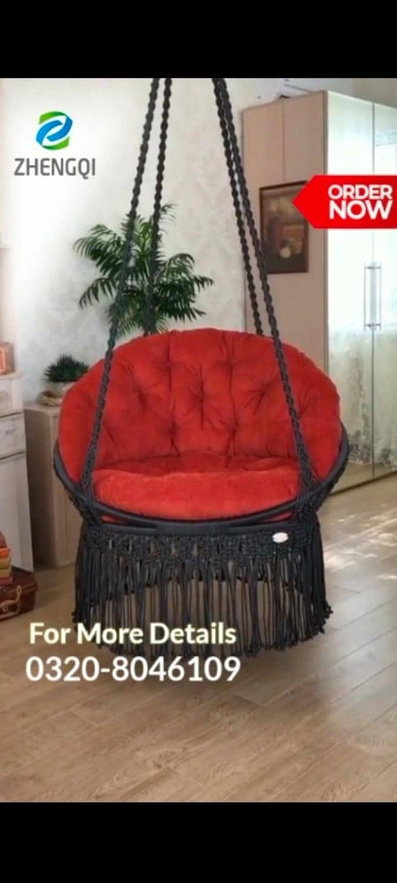 New Swing Chair Jhoola, Single & Double, Macrame Jhula, Hanging, COD ...