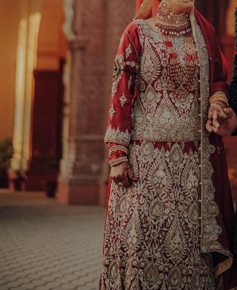 Bridal Dress for Barat Event - Red Color Lehnga - Bridals - 1107426981