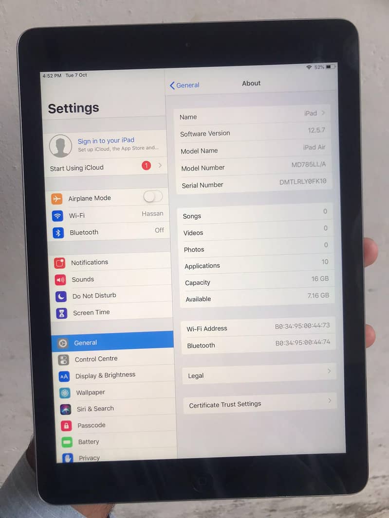 ipad air 1 ( 16 gb ) - Tablets - 1107427605