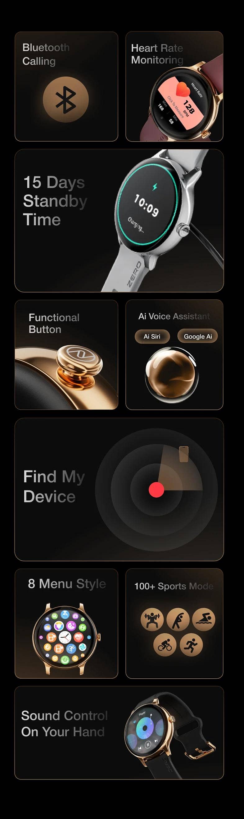 Orbit 2 Smartwatch By Zero Lifestyle - Watches - 1107612601