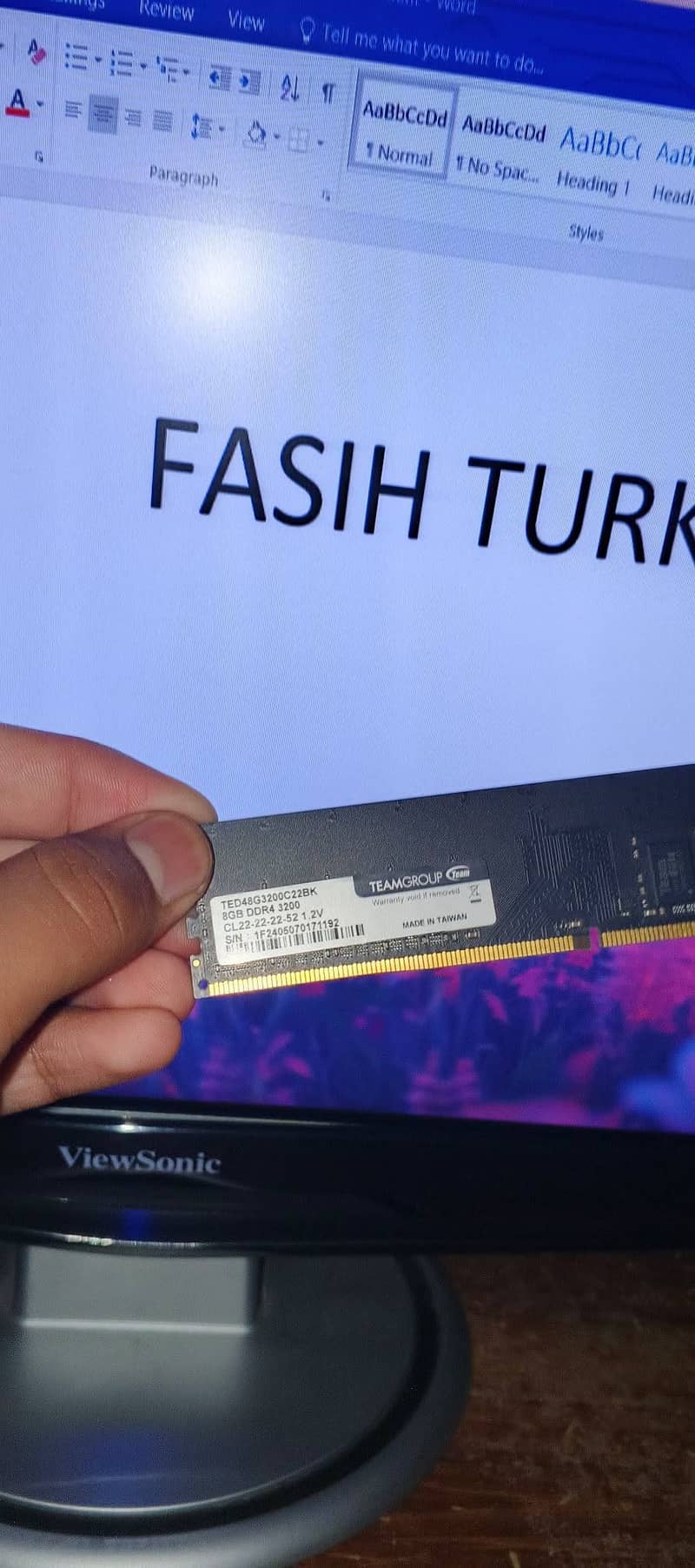 8GB Ram ddr4 3200mhz 1 year used with box - Computer Components ...