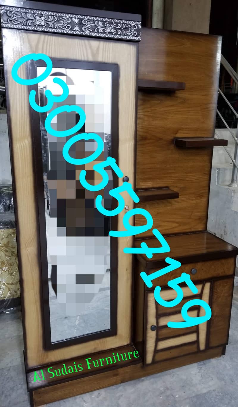 Dressing table with boxes | mirror almari brand new wooden set modern ...