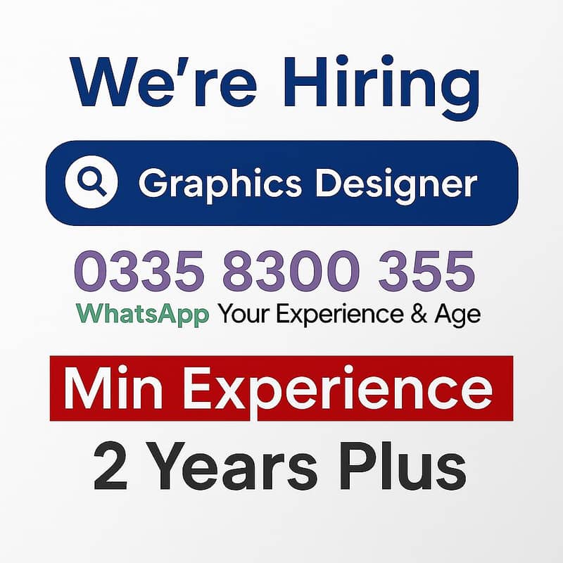 Graphics Designer Required (Male Only) - Graphic Design Jobs - 1107897025