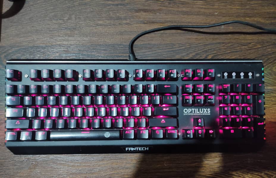 FANTECH MK884 Optiluxs RGB Optical Switch Mechanical Gaming Keyboard ...