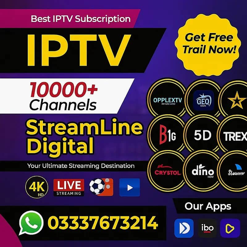 IPTV Subscription Watch Live TV with IPTV HD Channels, Sports, Movies ...