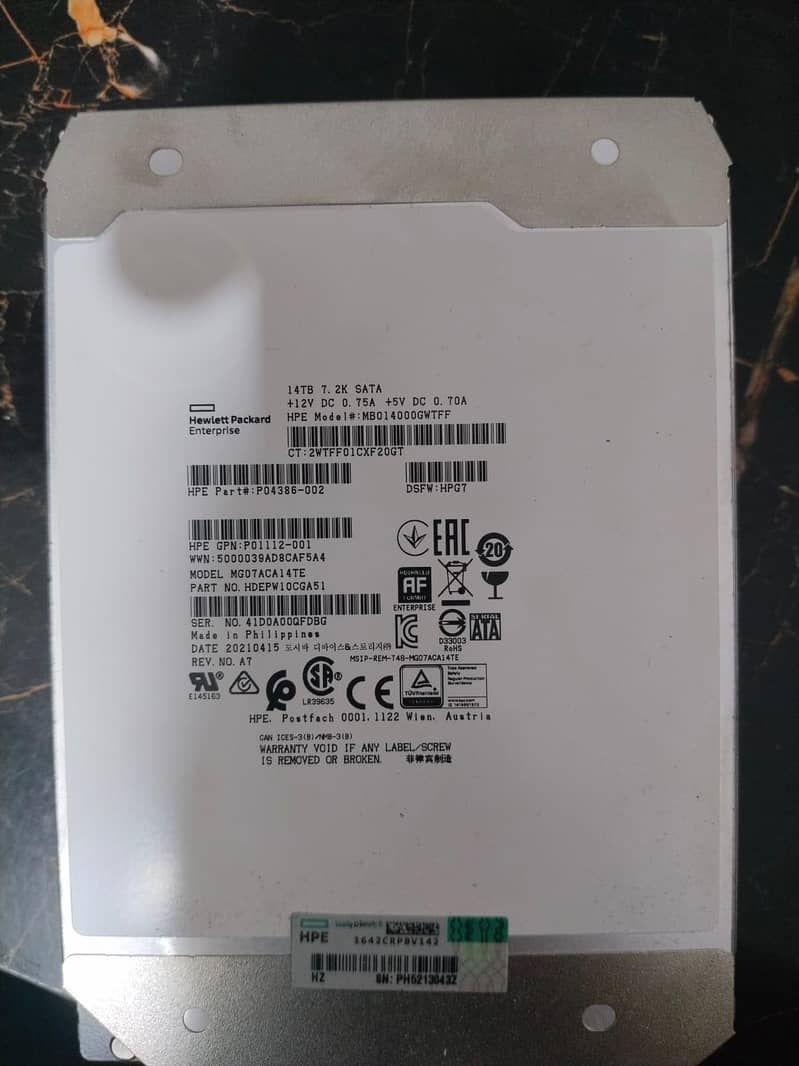 HARD DRIVE 14 TB SATA - Computer Components - 1108009702